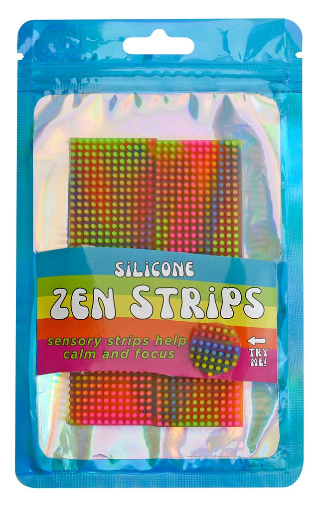 Silicone Zen Strips – 2 Multicolor Tactile Fidgets | Pencil Grips Plus